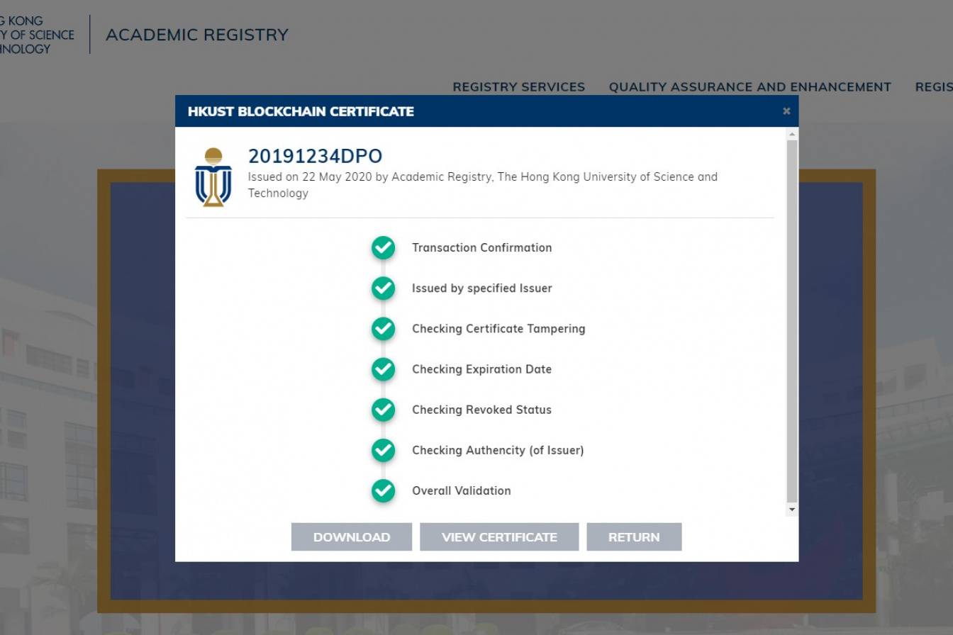 HKUST Launches First e-Verified Certification Platform in Hong Kong ... HKUST Launches First e-Verified Certification Platform in Hong Kong ...